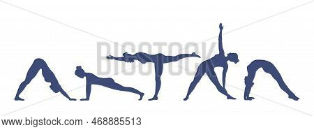 Set Yoga 矢量图和照片（免费试用） | Bigstock