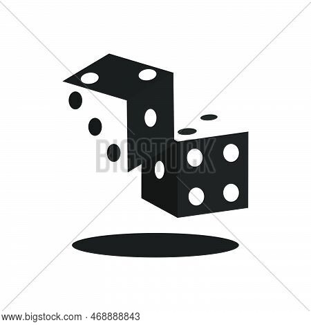 Two 3d Dice Logo Vector & Photo (Free Trial) | Bigstock
