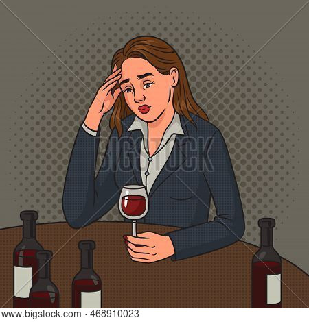Woman Alcoholic Vector & Photo (Free Trial) | Bigstock