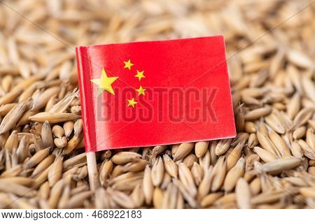 Flag China On Oat Image & Photo (Free Trial) | Bigstock