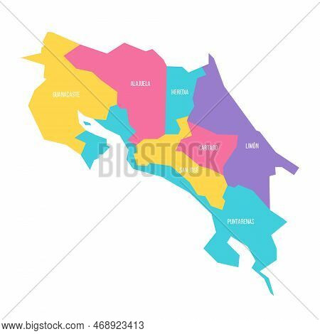 Costa Rica Political Vector & Photo (Free Trial) | Bigstock