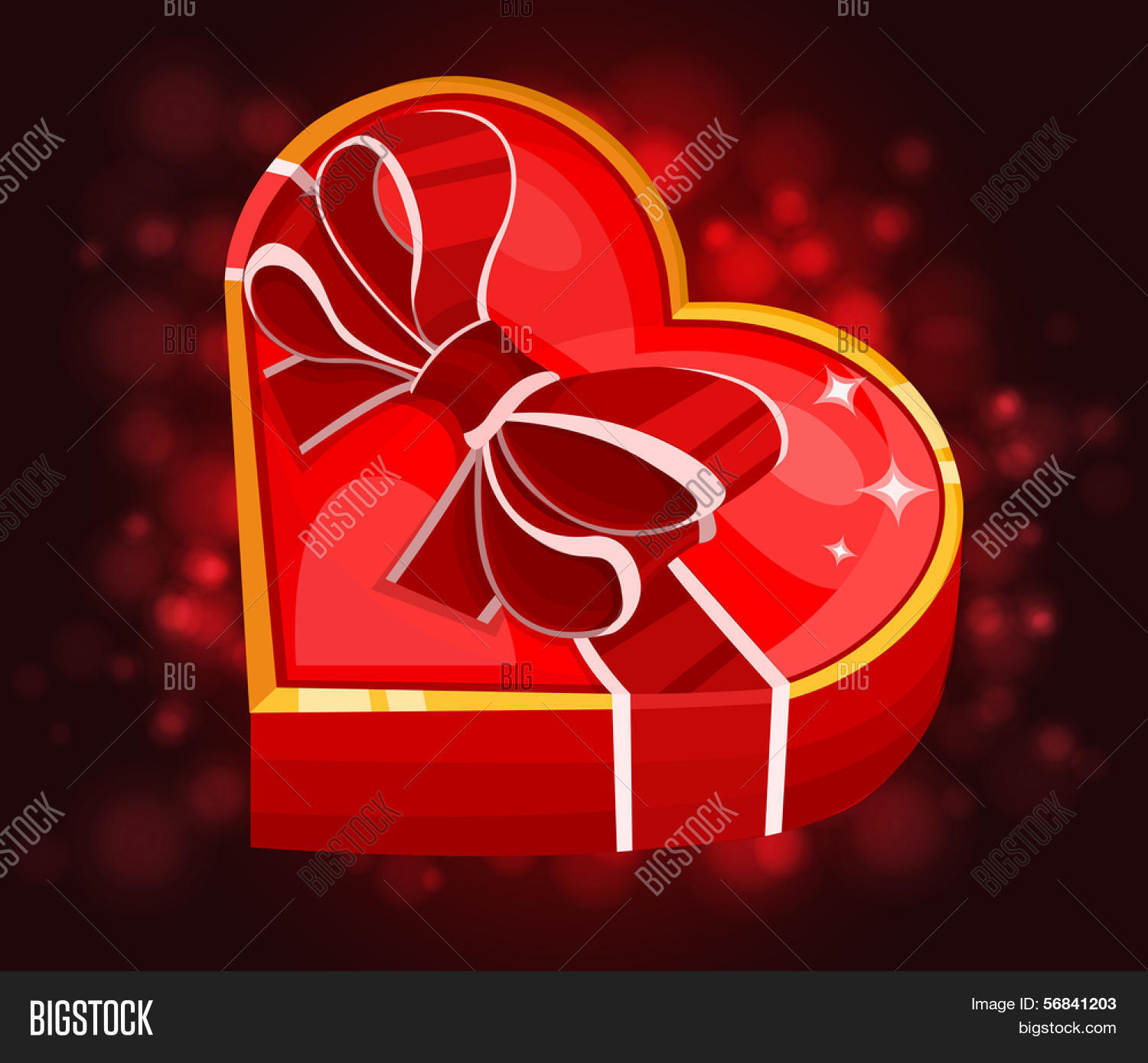 Red Heart Box. Vector Vector & Photo (Free Trial) | Bigstock