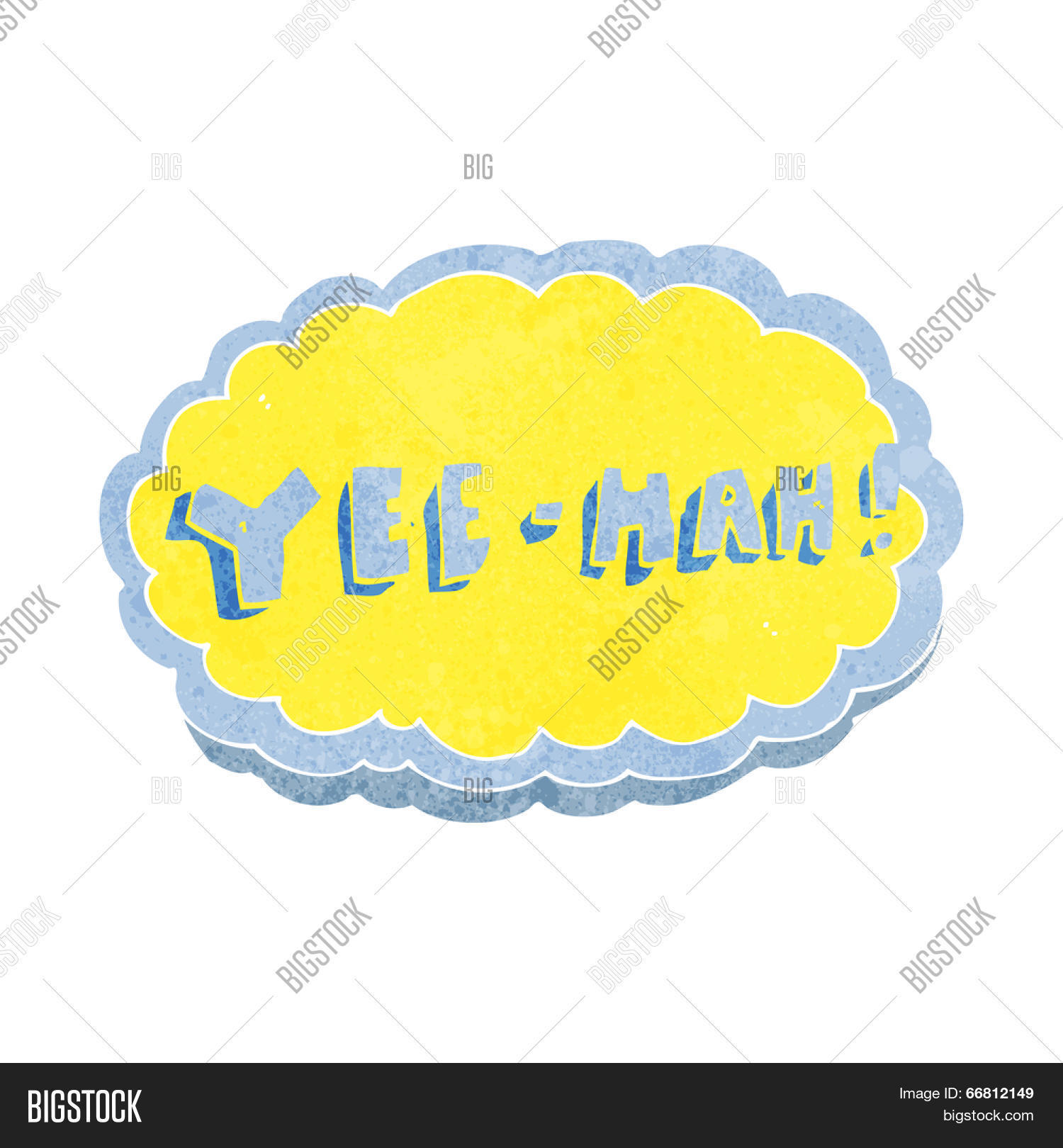 Cartoon Yeehah Symbol Vector & Photo (Free Trial) | Bigstock