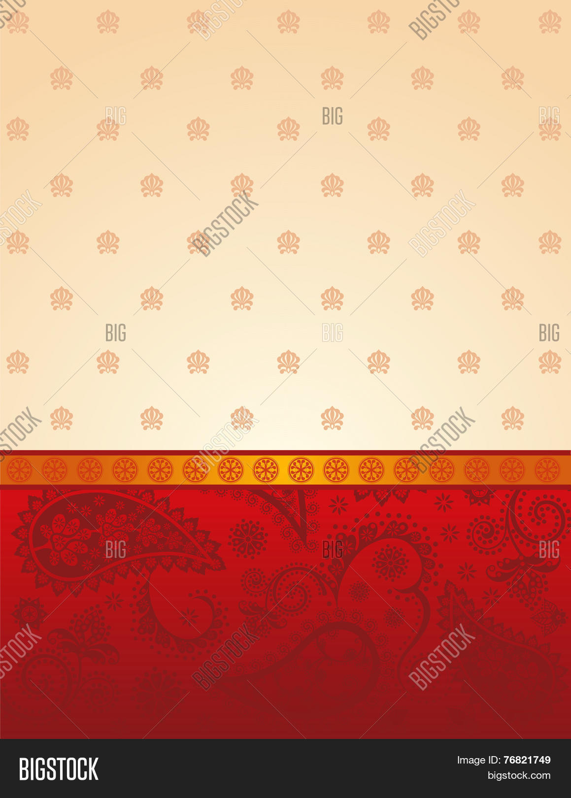 Red Cream Indian Vector & Photo (Free Trial) | Bigstock