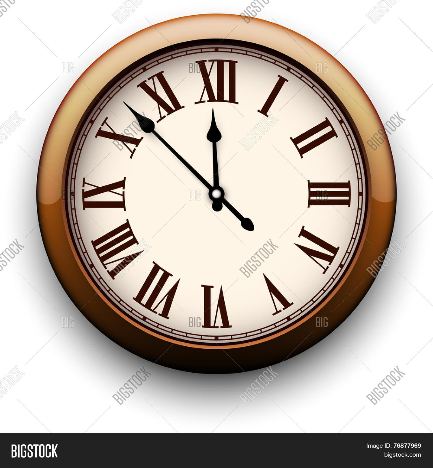 Old Clock Roman Vector & Photo (Free Trial) | Bigstock