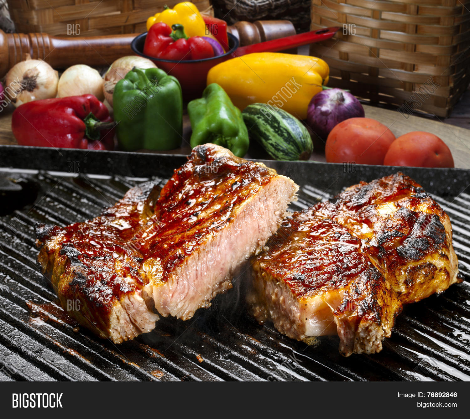 Grilled Beef Steak Image & Photo (Free Trial) | Bigstock