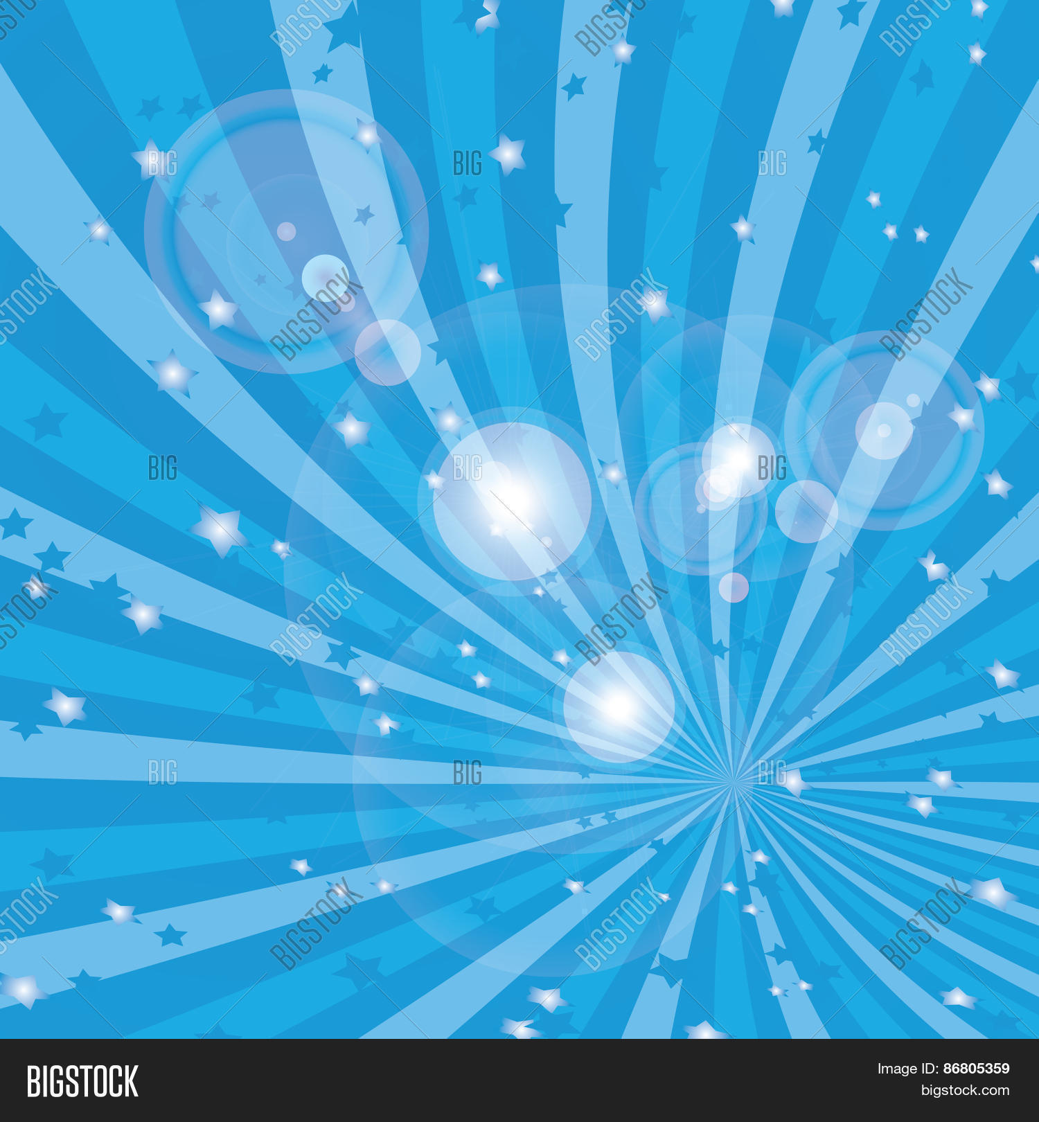 Vector Shiny Blue Sky Vector & Photo (Free Trial) | Bigstock