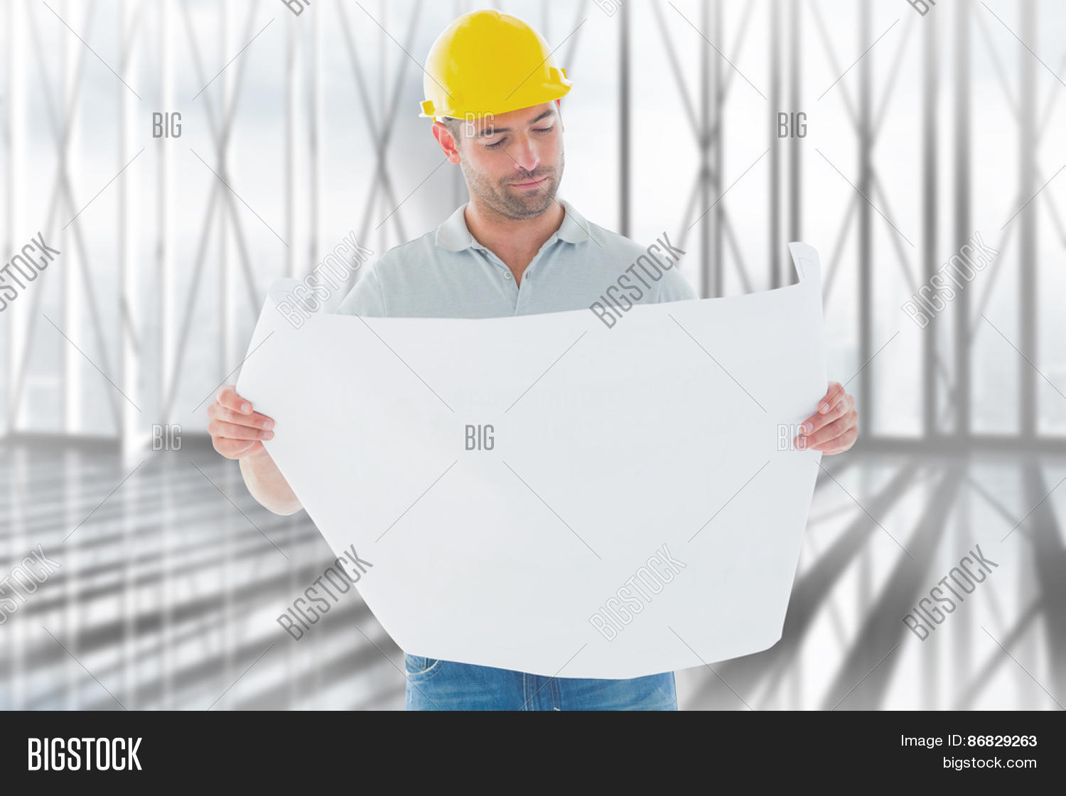 Architect Reading Plan Image & Photo (Free Trial) | Bigstock