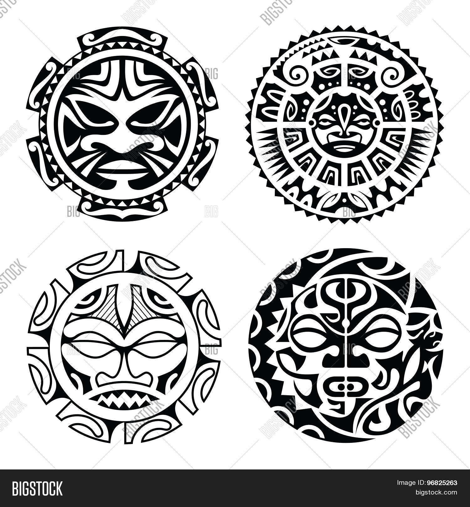 Set Polynesian Tattoo Vector & Photo (Free Trial) | Bigstock