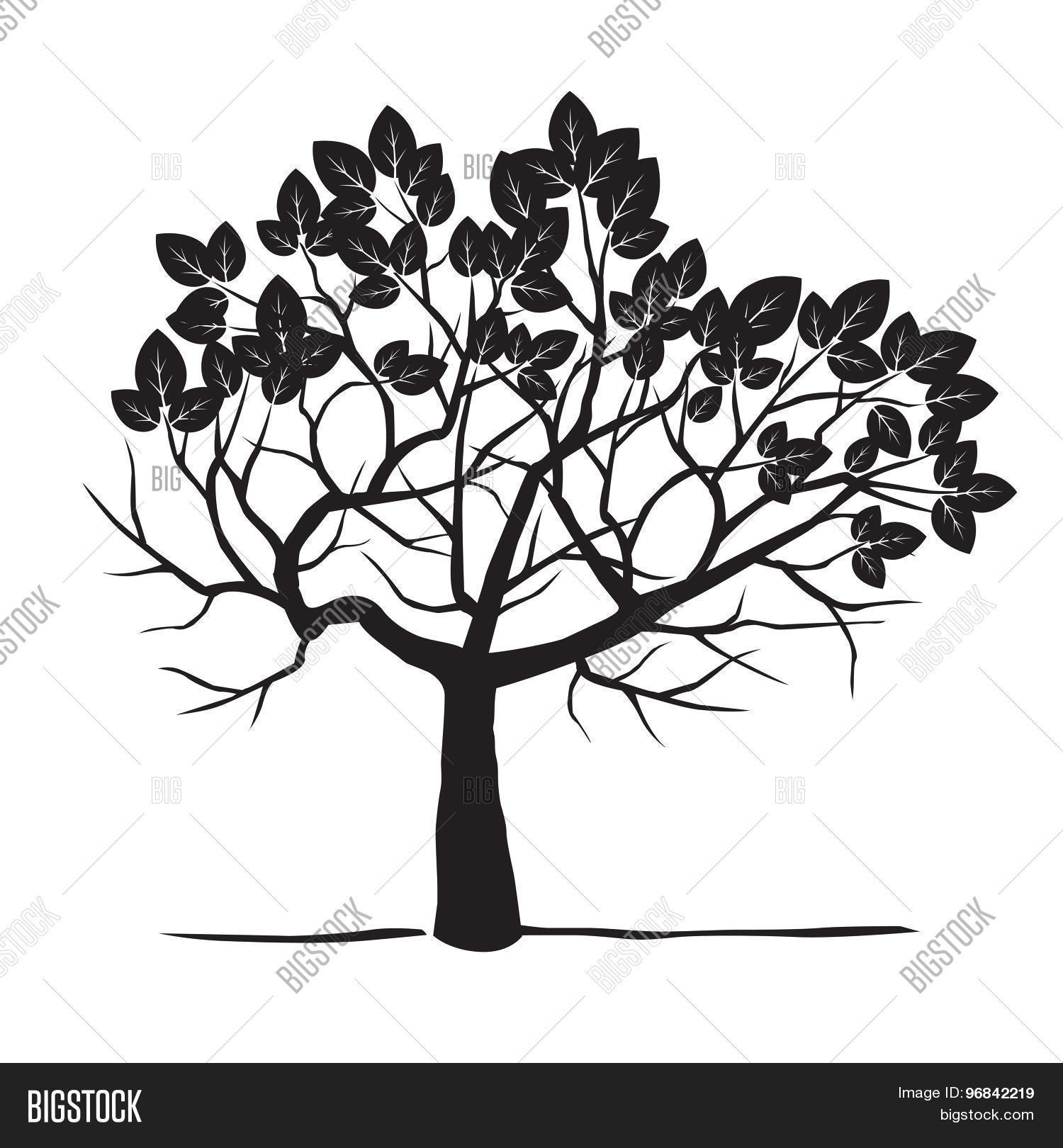 Black Tree. Vector Vector & Photo (Free Trial) | Bigstock
