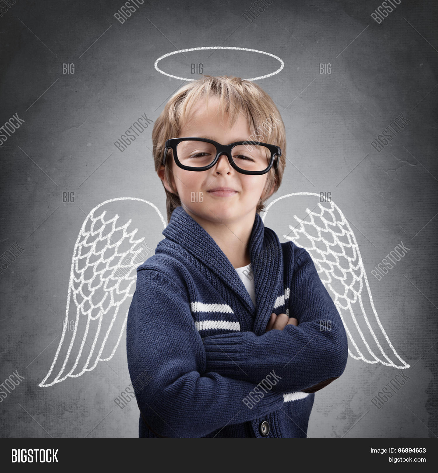School Boy Angel Wings Image & Photo (Free Trial) | Bigstock