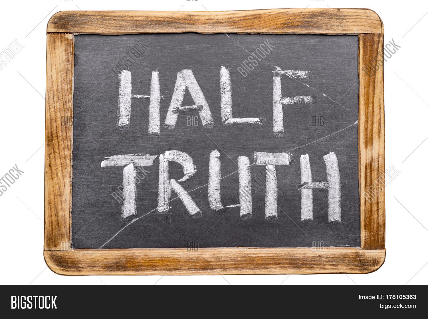 Half Truth Framed Image & Photo (Free Trial) | Bigstock
