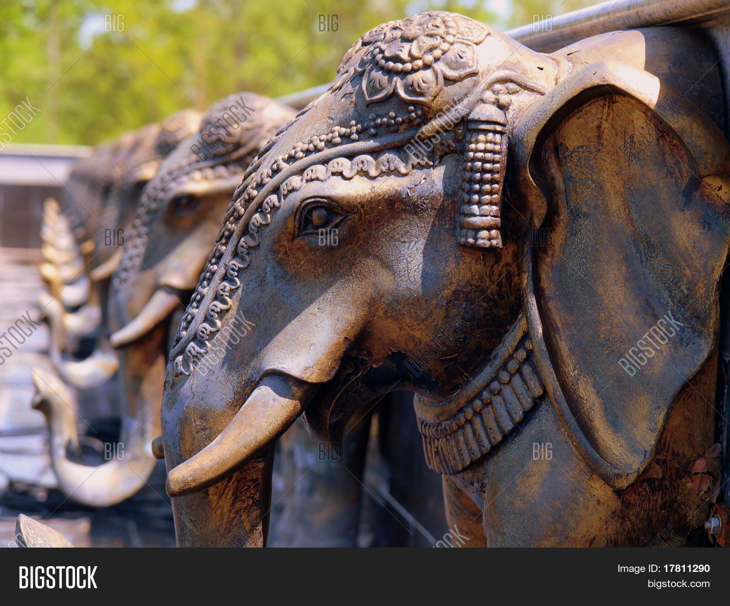 Elephant Fountain Image & Photo (Free Trial) | Bigstock
