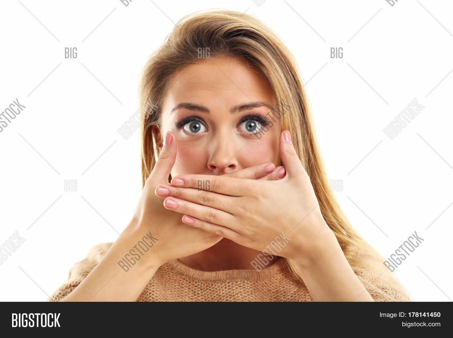 Afraid Woman Looking Image & Photo (Free Trial) | Bigstock