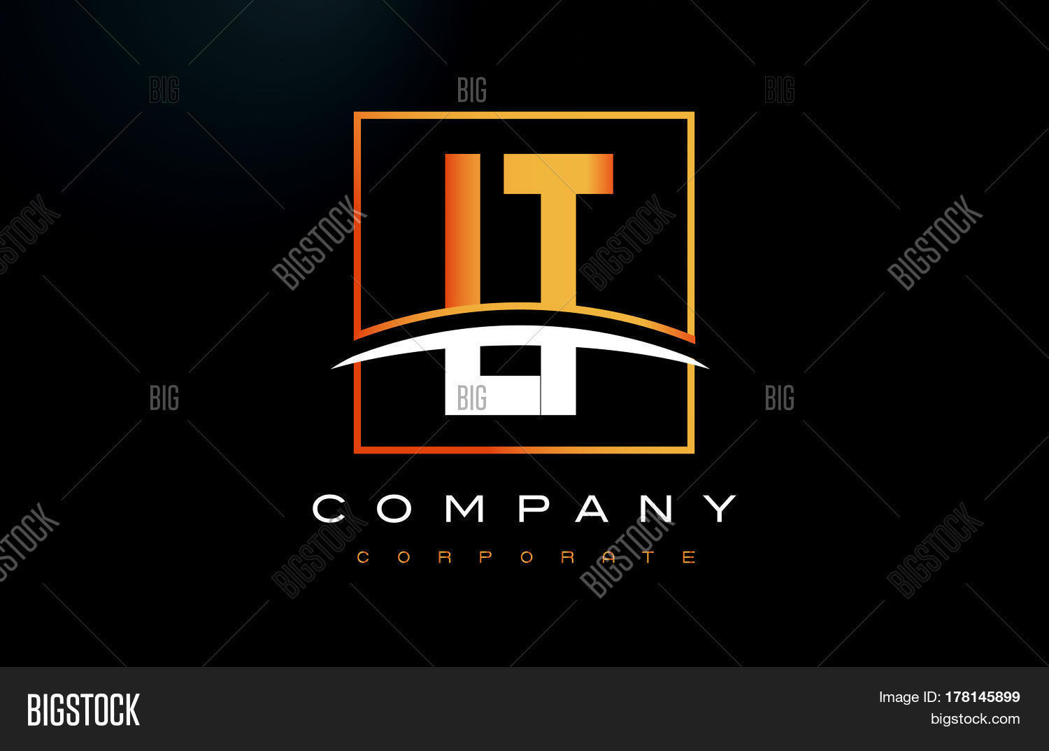 Lt L T Golden Letter Vector & Photo (Free Trial) | Bigstock