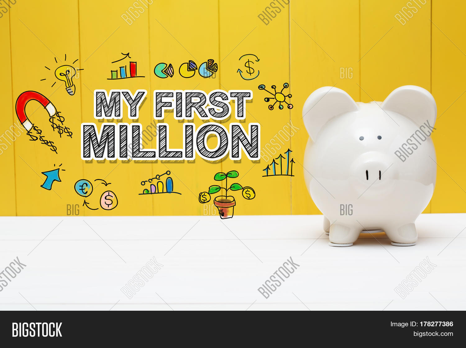 My First Million Text Image & Photo (Free Trial) | Bigstock