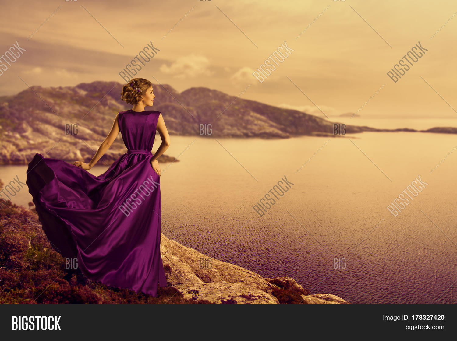 Woman Elegant Dress On Image & Photo (Free Trial) | Bigstock
