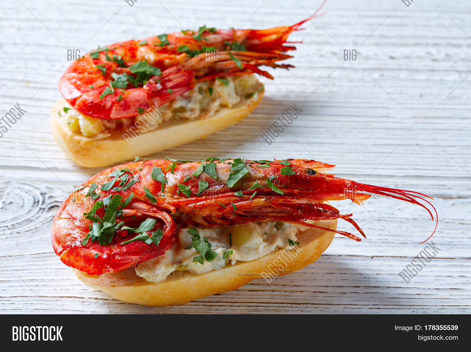 Shrimp Pinchos Seafood Image & Photo (Free Trial) | Bigstock