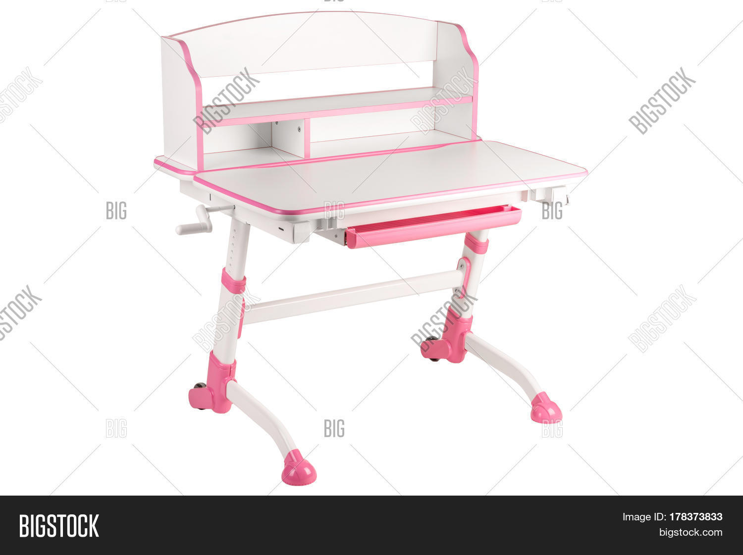 Pink School Desk Image & Photo (Free Trial) | Bigstock