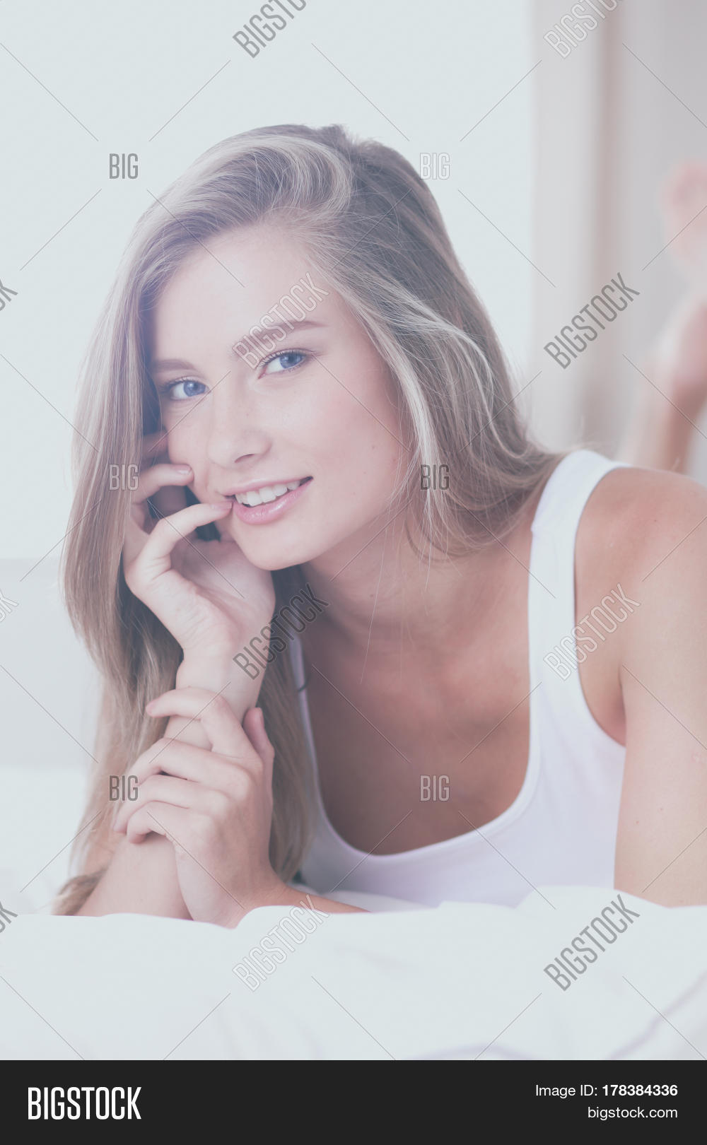 Pretty Woman Lying Image & Photo (Free Trial) | Bigstock