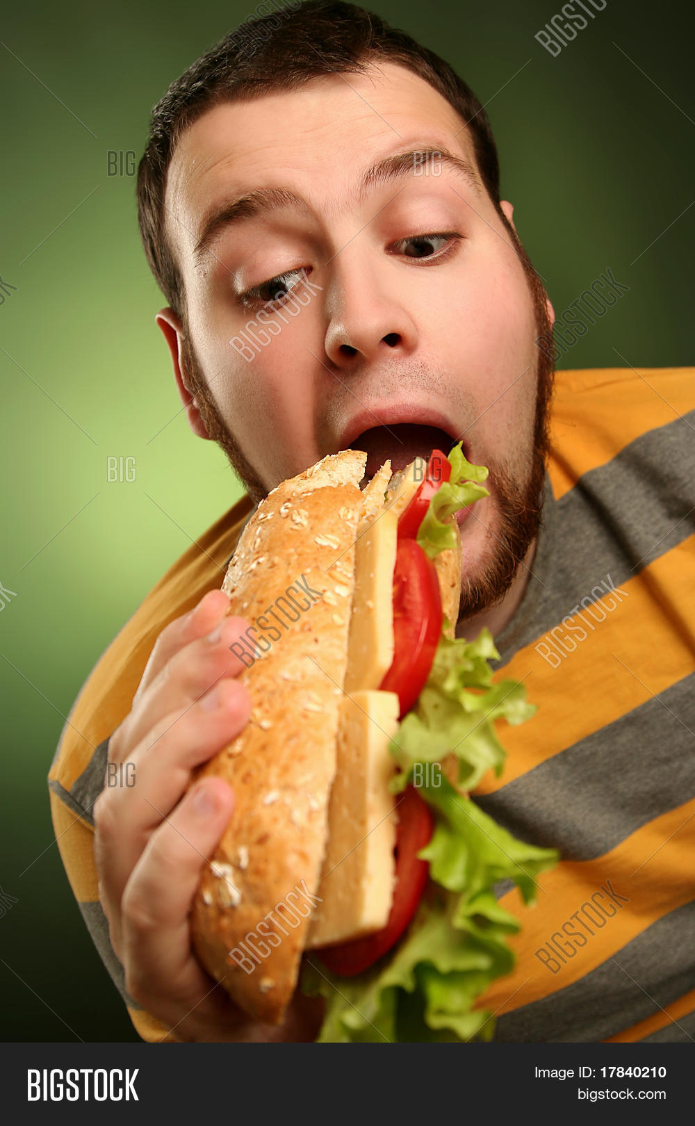 Funny Guy Eating Image & Photo (Free Trial) | Bigstock