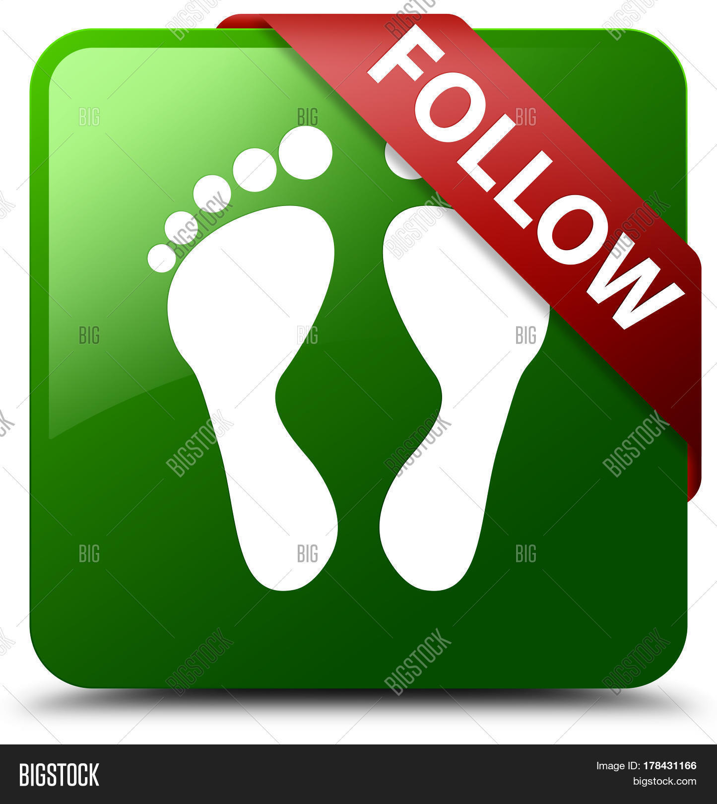 Follow (footprint Icon Image & Photo (Free Trial) | Bigstock