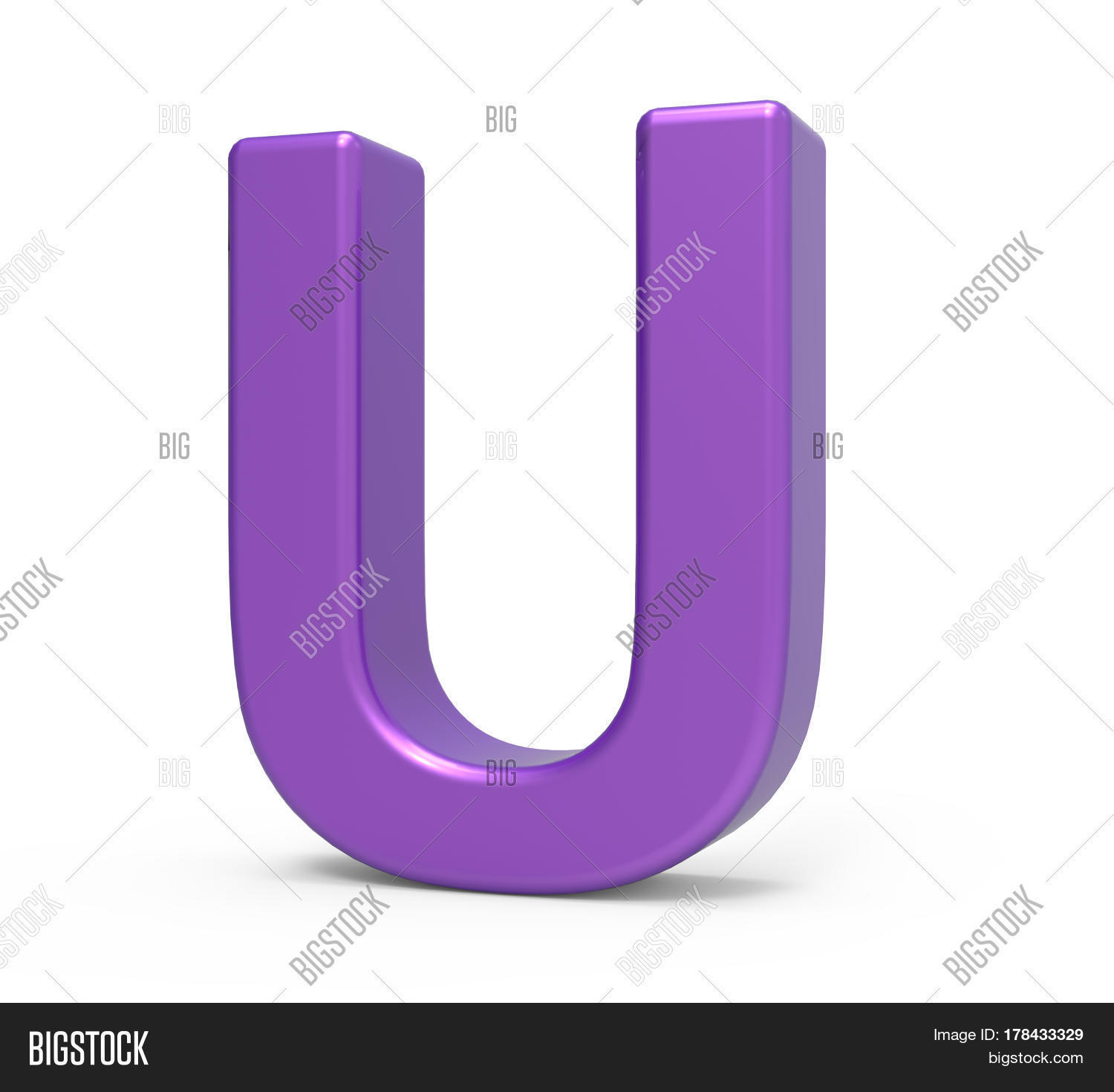 3D Purple Letter U Image & Photo (Free Trial) | Bigstock