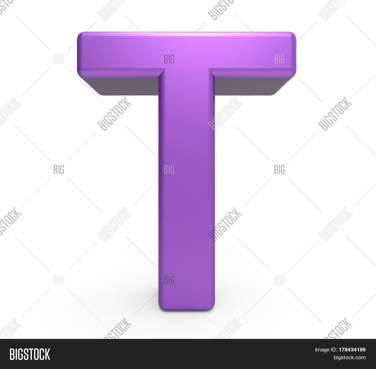 3D Purple Letter T Image & Photo (Free Trial) | Bigstock