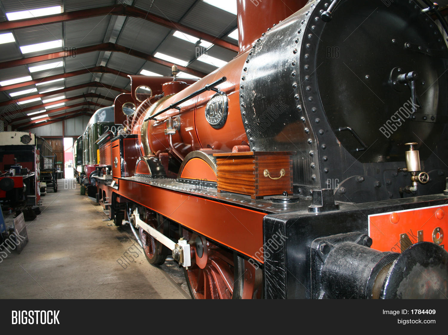 Orange Steam Train Image & Photo (Free Trial) | Bigstock