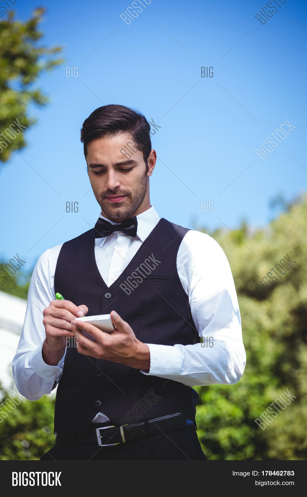 Handsome Waiter Image & Photo (Free Trial) | Bigstock