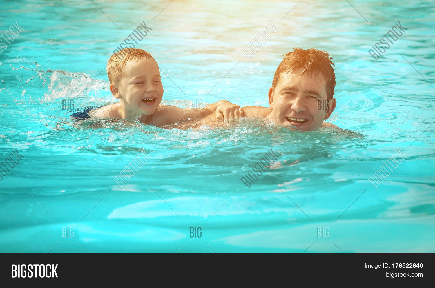 Father Son Funny Water Image & Photo (Free Trial) | Bigstock