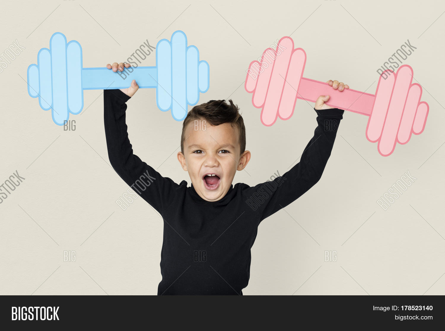 Little Boy Lifting Image & Photo (Free Trial) | Bigstock