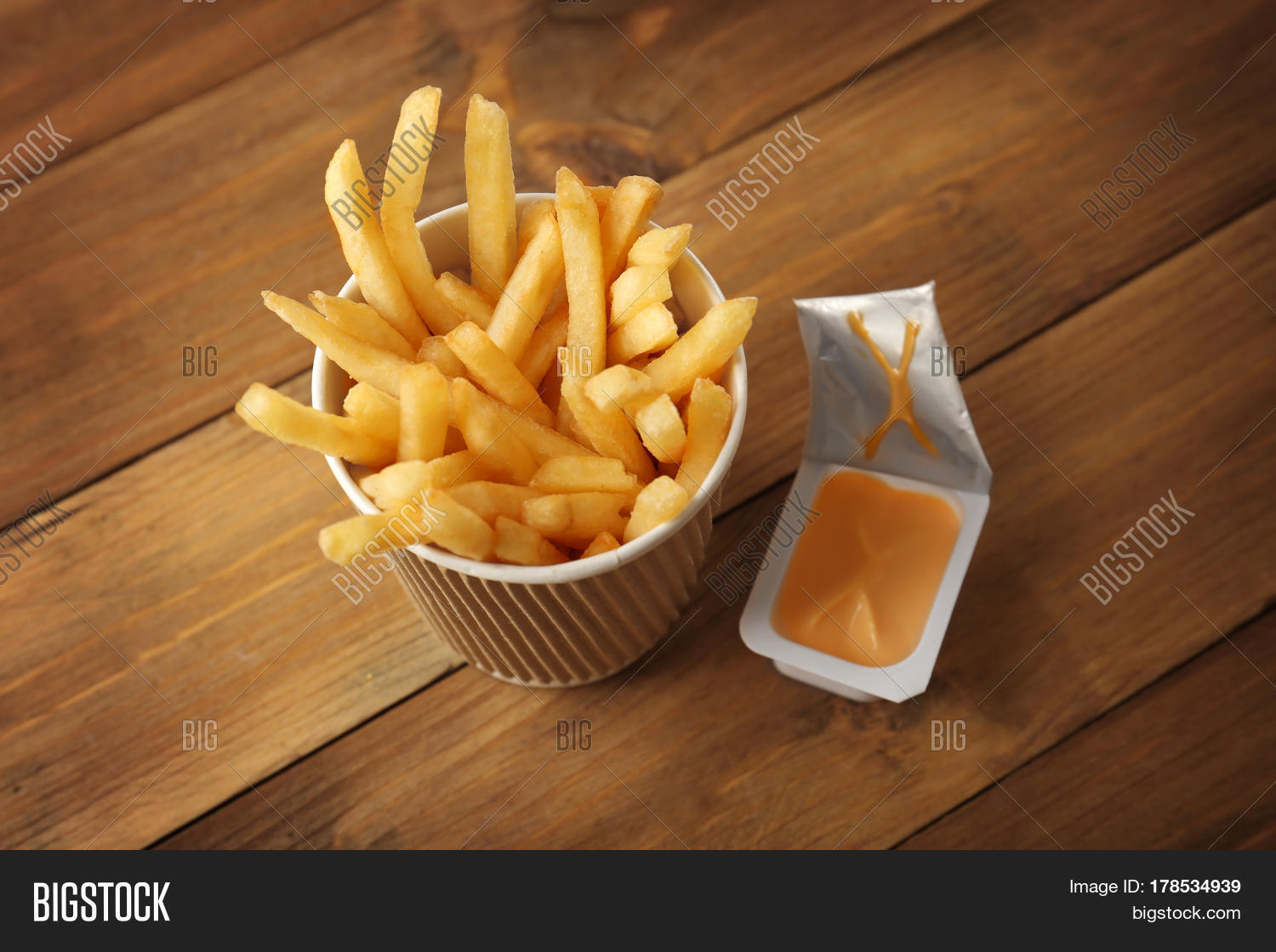 Cup Tasty Fries Cheese Image & Photo (Free Trial) | Bigstock