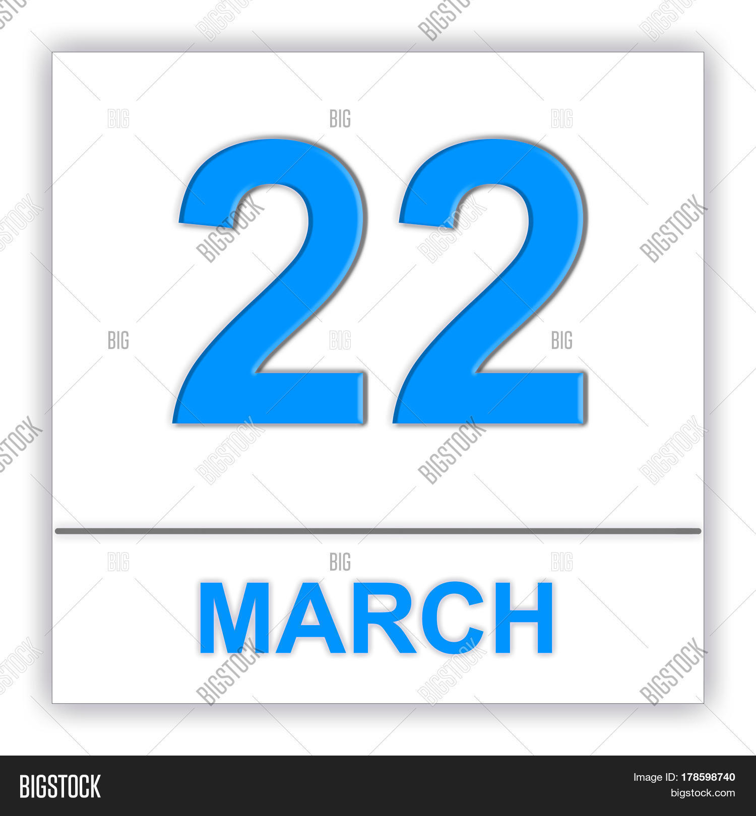 March 22. Day On Image & Photo (Free Trial) | Bigstock