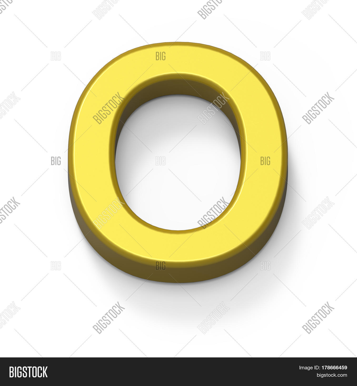 Matte Gold Font O Image & Photo (Free Trial) | Bigstock