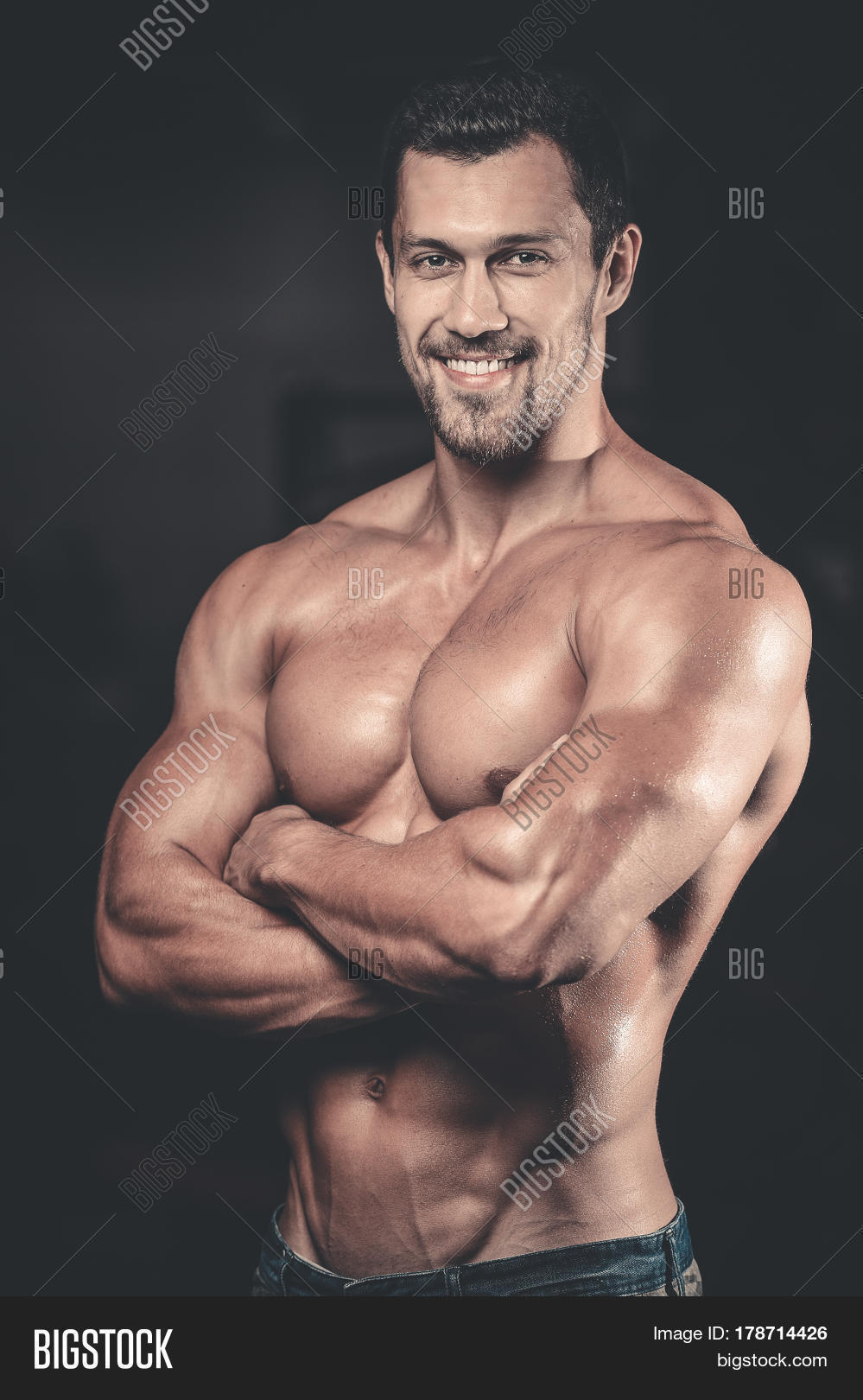 Sexy Portrait Muscular Image & Photo (Free Trial) | Bigstock