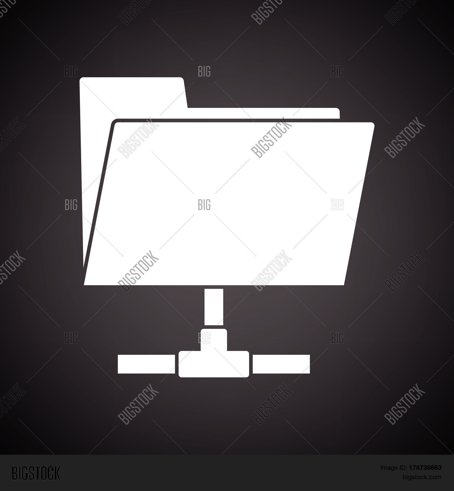 Shared Folder Icon Vector & Photo (Free Trial) | Bigstock