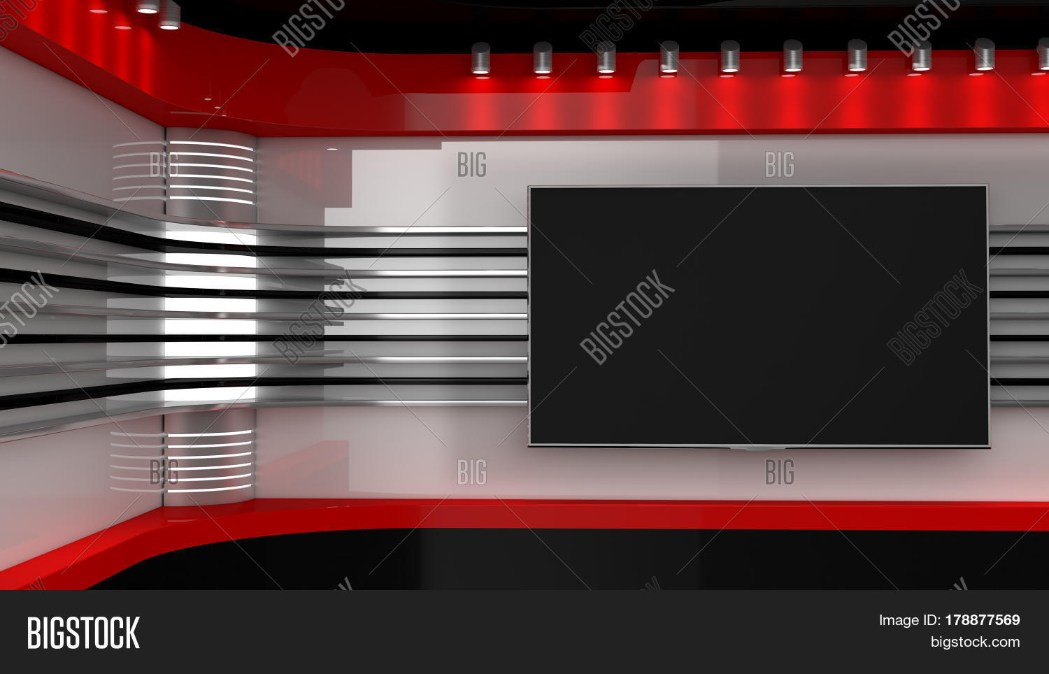 Tv Studio. Backdrop Tv Image & Photo (Free Trial) | Bigstock