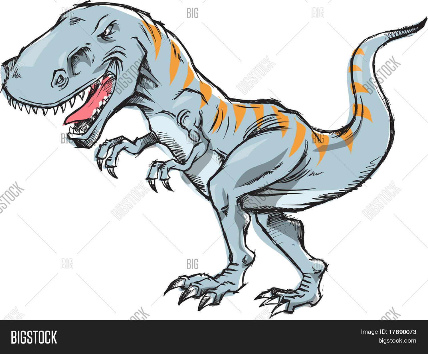 Sketchy T-Rex Vector & Photo (Free Trial) | Bigstock