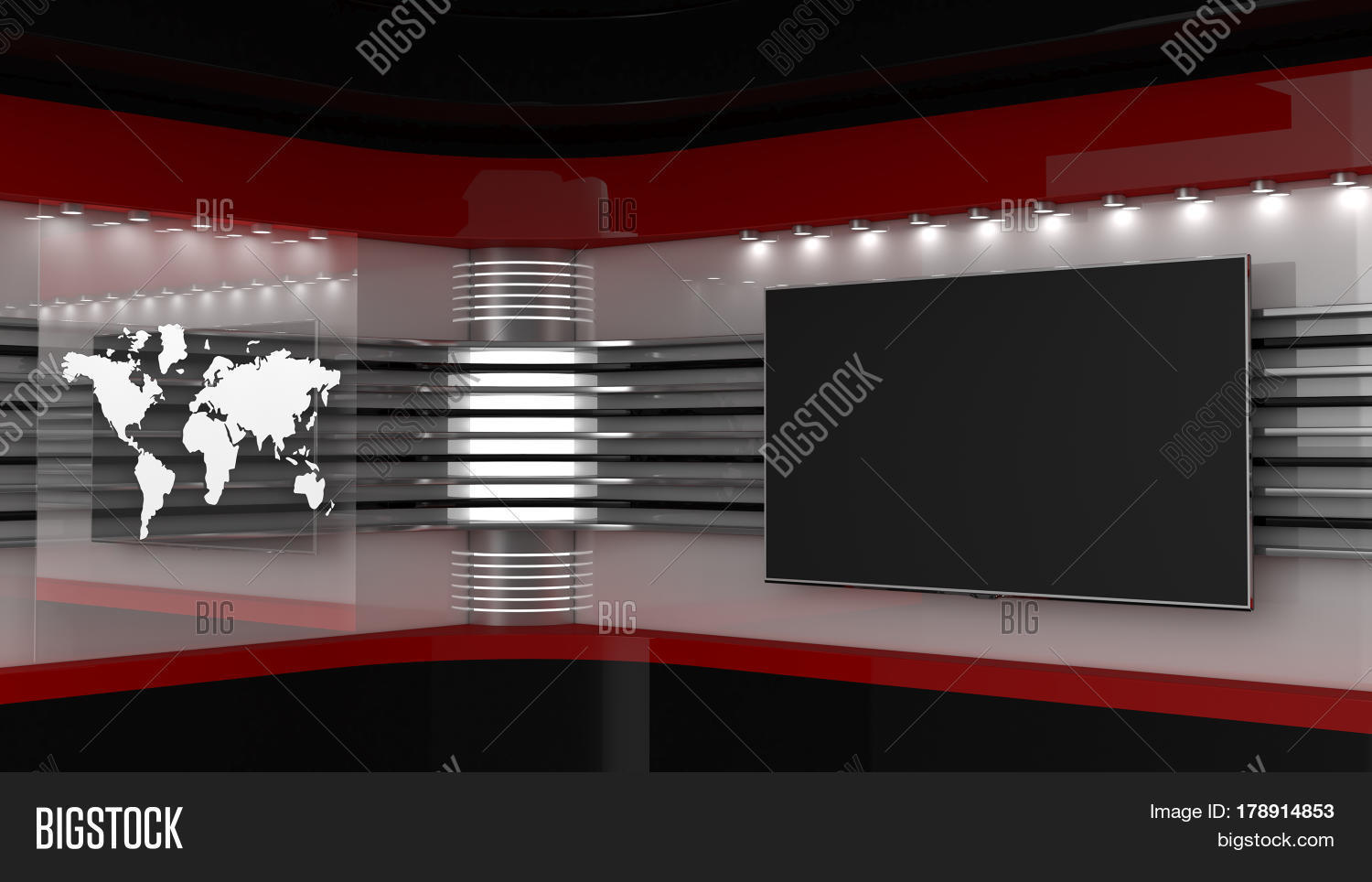 Tv Studio. Backdrop TV Image & Photo (Free Trial) | Bigstock