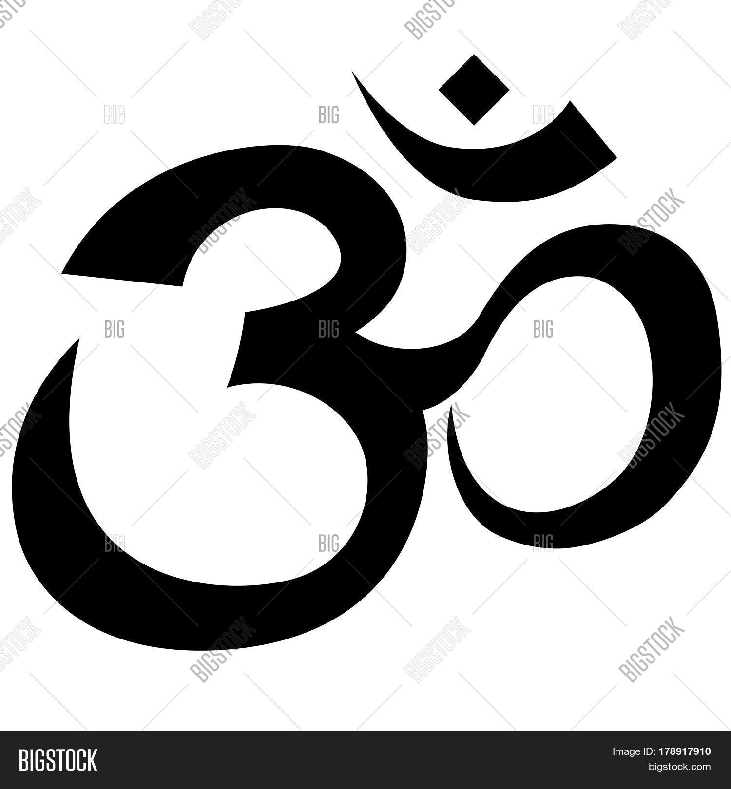 Hindu Symbol Outline Image & Photo (Free Trial) | Bigstock