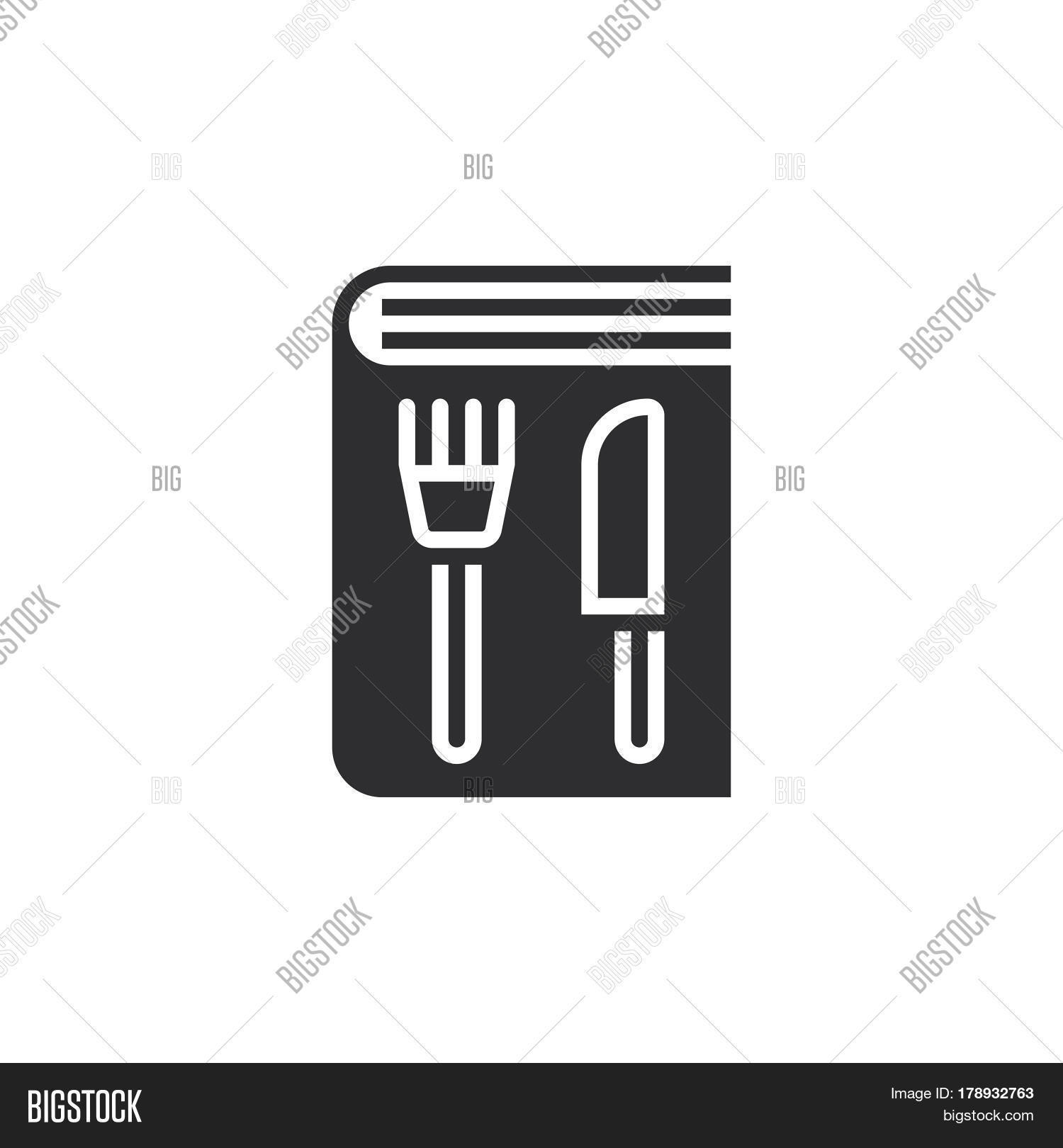 Cookbook Icon Vector Vector & Photo (Free Trial) | Bigstock