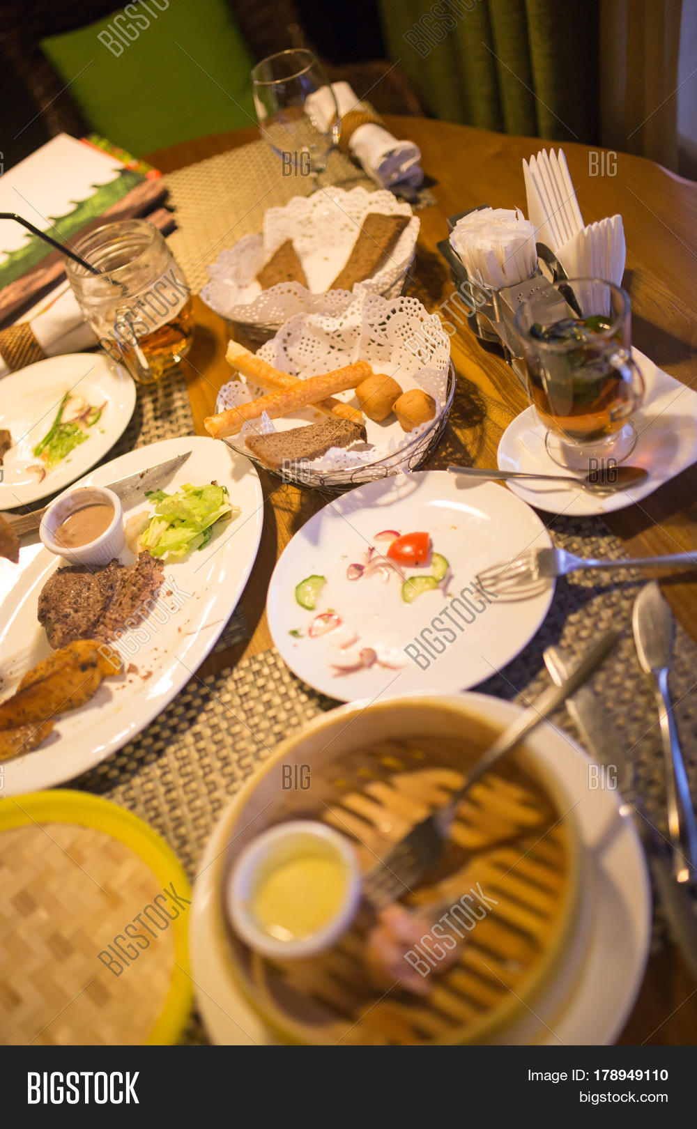 Eaten Meal On Table Image & Photo (Free Trial) | Bigstock