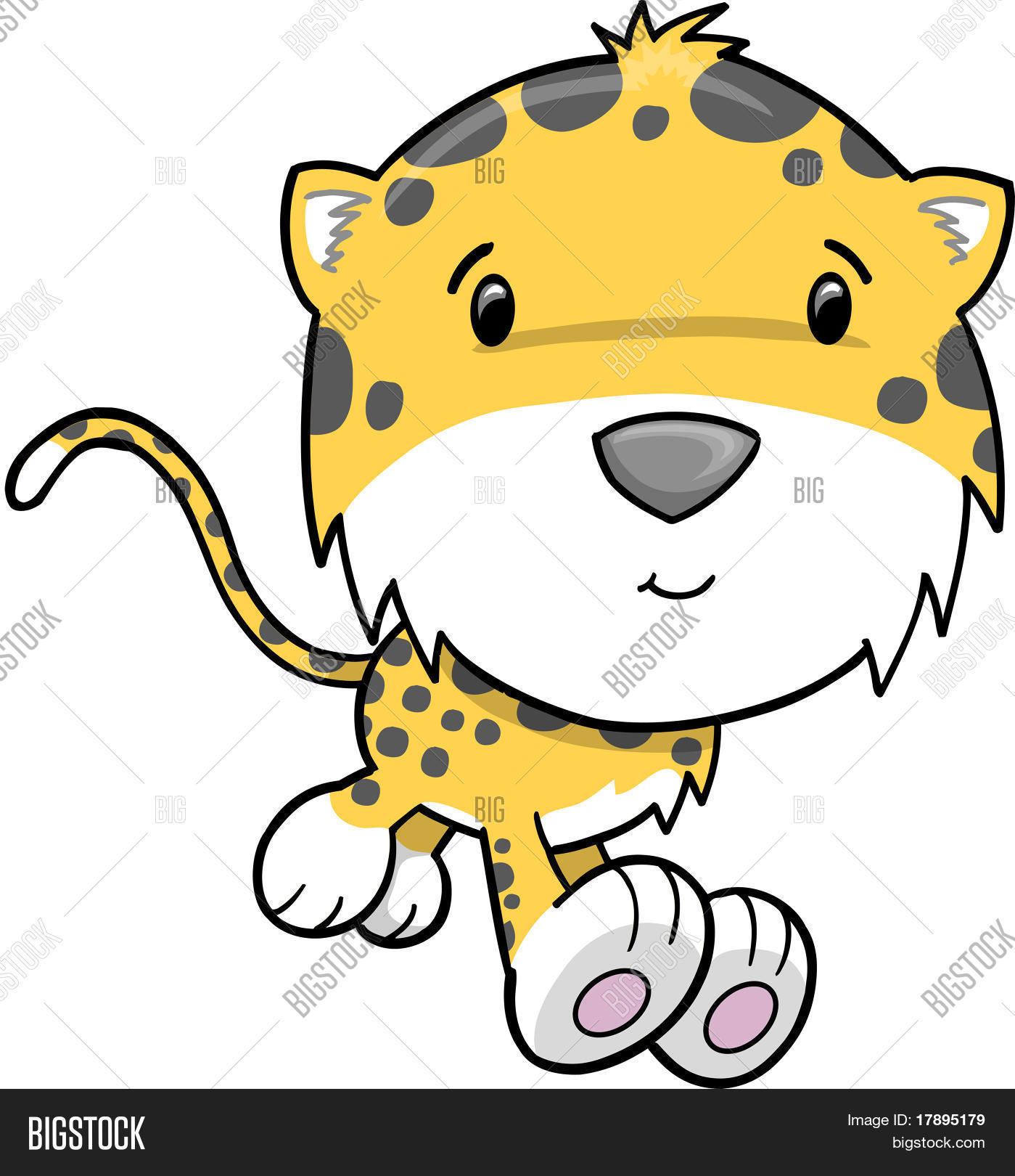 Cute Safari Leopard Vector & Photo (Free Trial) | Bigstock