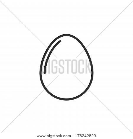 Egg Line Icon Outline Vector & Photo (Free Trial) | Bigstock