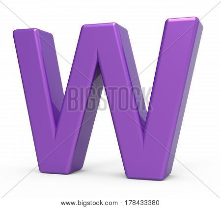 3D Purple Letter W Image & Photo (Free Trial) | Bigstock