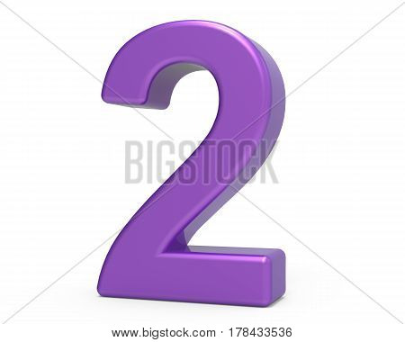3D Purple Number 2 Image & Photo (Free Trial) | Bigstock