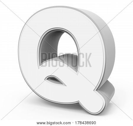White Letter Q Image & Photo (Free Trial) | Bigstock