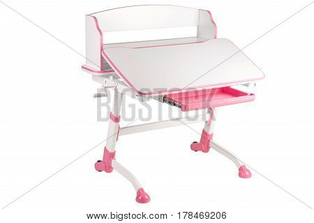 Pink School Desk Image & Photo (Free Trial) | Bigstock