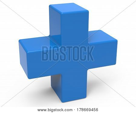 Blue Plus Sign Image & Photo (Free Trial) | Bigstock